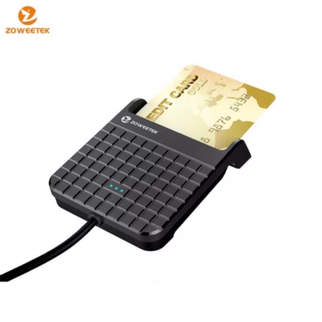 พร้อมส่ง เครื่องอ่านบัตรประชาชน Zoweetek ZW-12026-5 Smart Card Reader ...