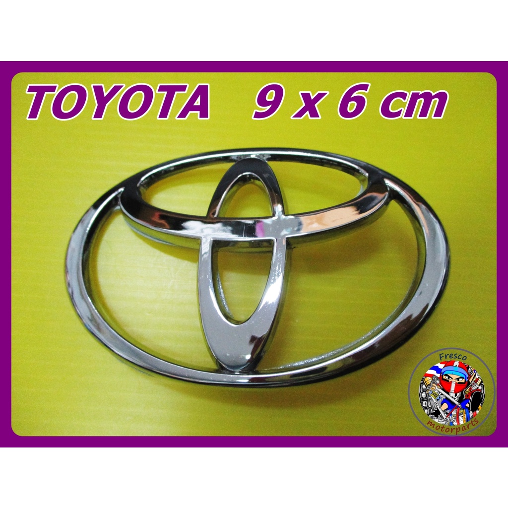 โลโก้ โตโยต้า ขนาด 9x6 cm - TOYOTA Logo Badge Emblem | Shopee Thailand