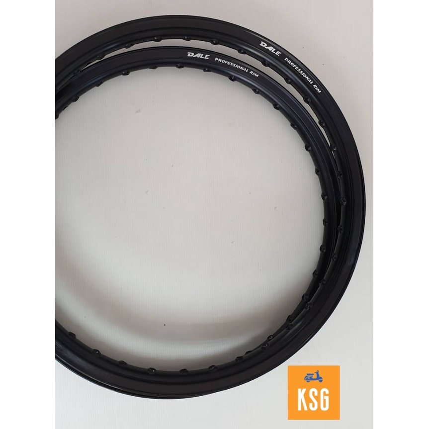 วงล้ออลูมิเนียม DALE ขนาด 1.20x17 ทรงยกขอบ สีดำ จำนวน 2 วง | Shopee ...