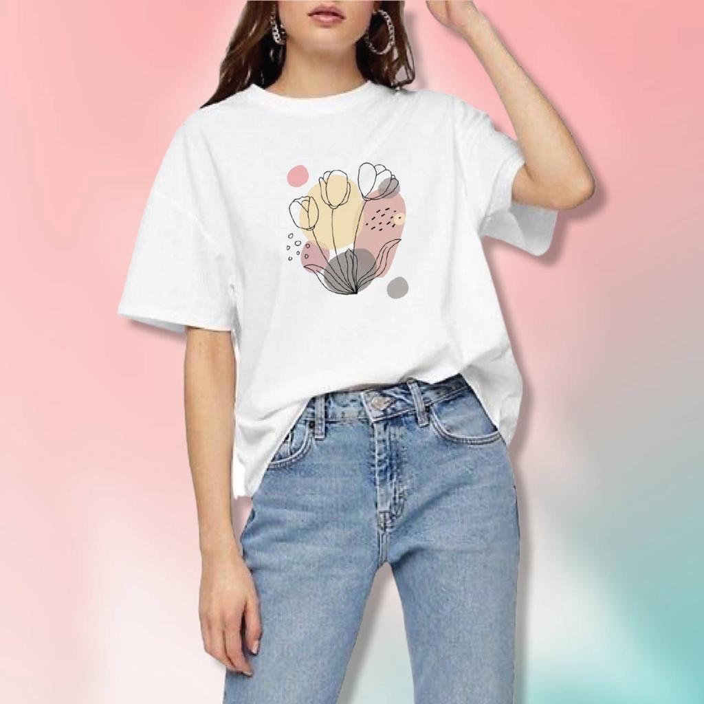 เสื้อยืด Uni Sex ลาย Minimal Shopee Thailand