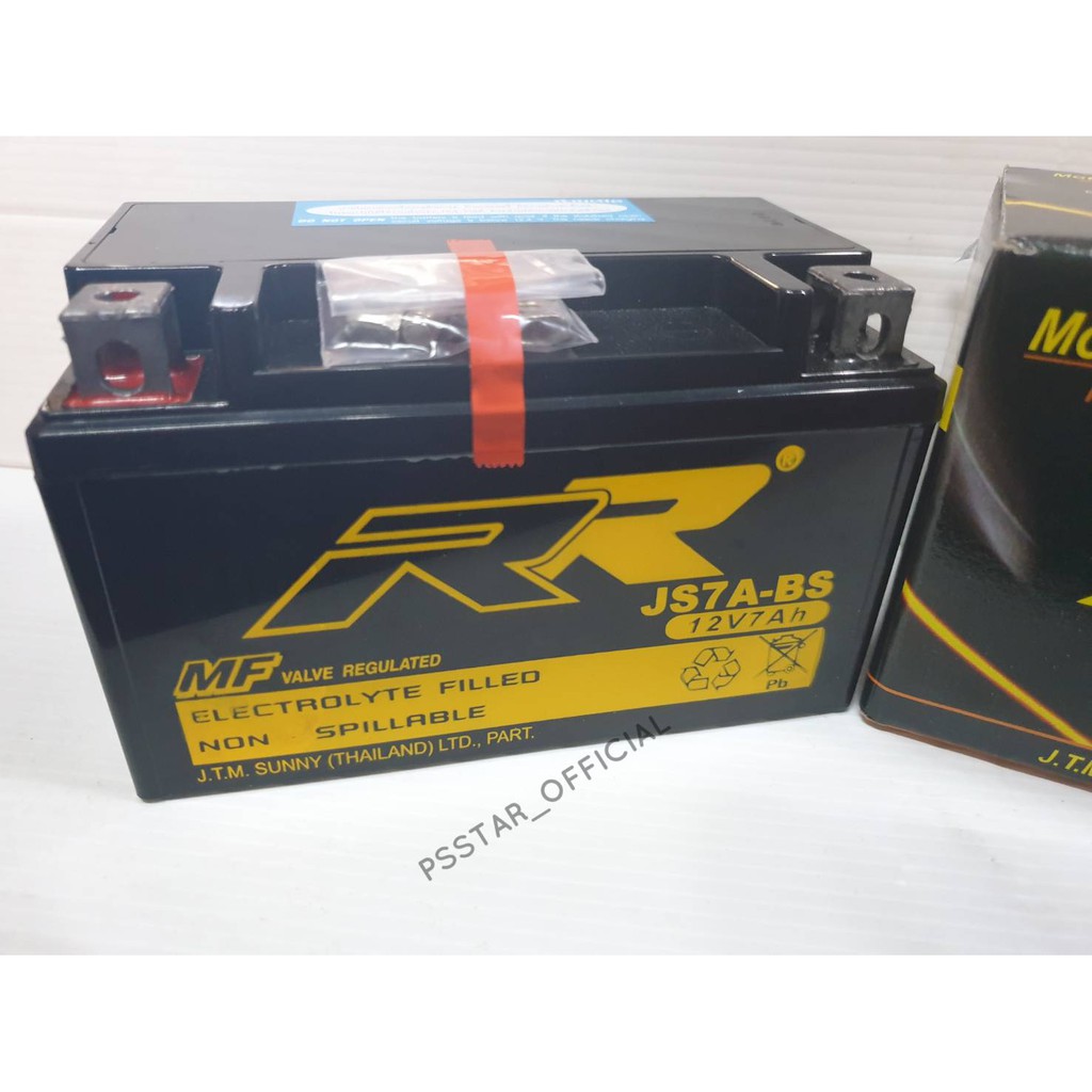แบตเตอรี่ RR รุ่น JS7A - BS ขนาด 12V 7Ah | Shopee Thailand