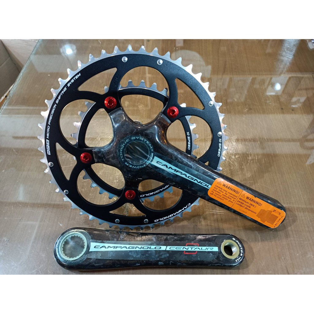 จานโซ่ จักรยานเสือหมอบ CENTAUR POWER-TORQUE CARBON 10สปีด CRANKSET ...