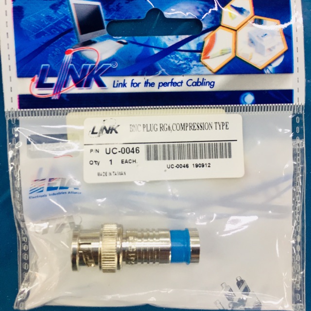 UC-0046 BNC Plug RG6 Compression Type Link | Shopee Thailand