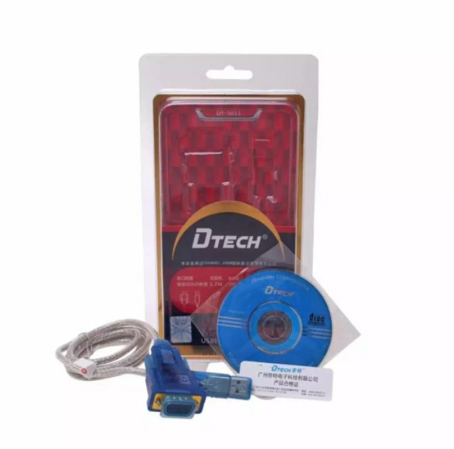 สายUSB To Serial ,RS232,DB9 Cable(DTECH DT-5011) | Shopee Thailand