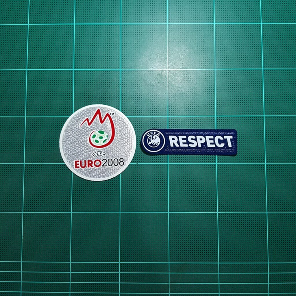 อาร์ม ยูโร Euro 2008 + Uefa Respect arm Sleeve Soccer Patch / Badge ...