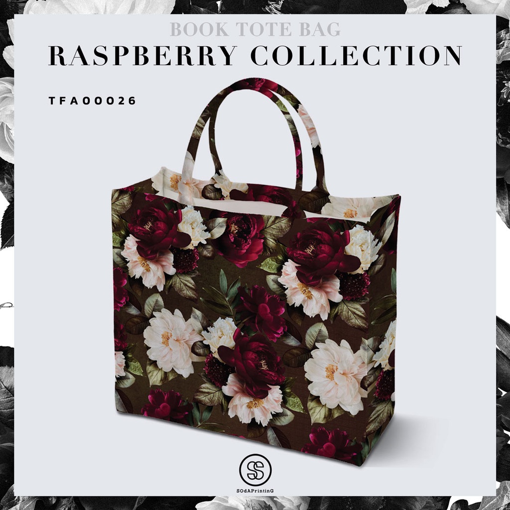 กระเป๋า Book Tote Bag RASPBERRY COLLECTION รหัส TFA00026 #SOdAbag # ...