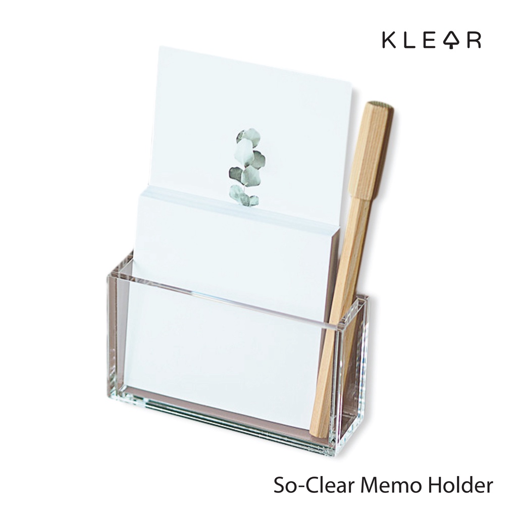 KlearObject So-Clear memo holder กล่องใส่กระดาษโน๊ต กระดาษจดบันทึก ใส่นามบัตร ของใช้บนโต๊ะทำงาน ...
