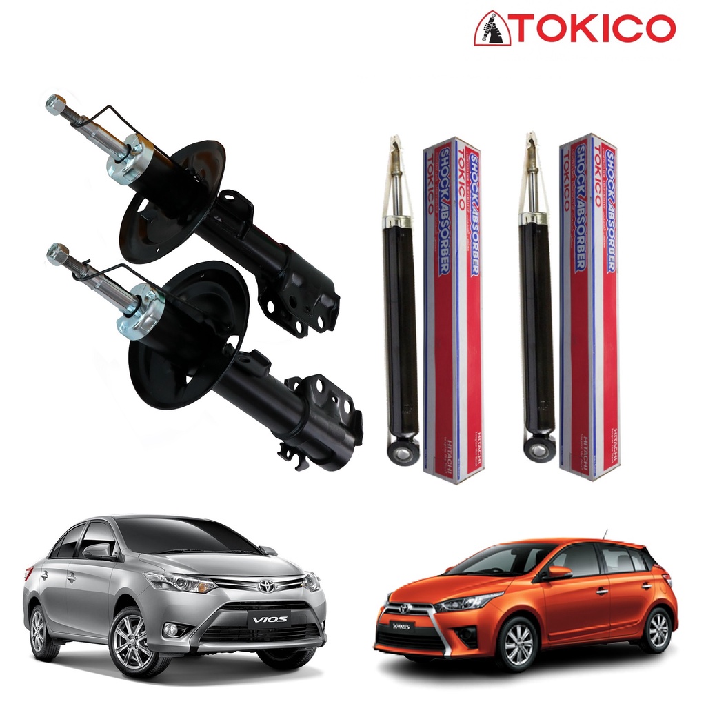 Tokico โช้คอัพ หน้า หลัง Toyota All new Vios Yaris NCP150 NSP152 ปี 13-19 / โช๊คอัพหน้า โช้คหน้า ...