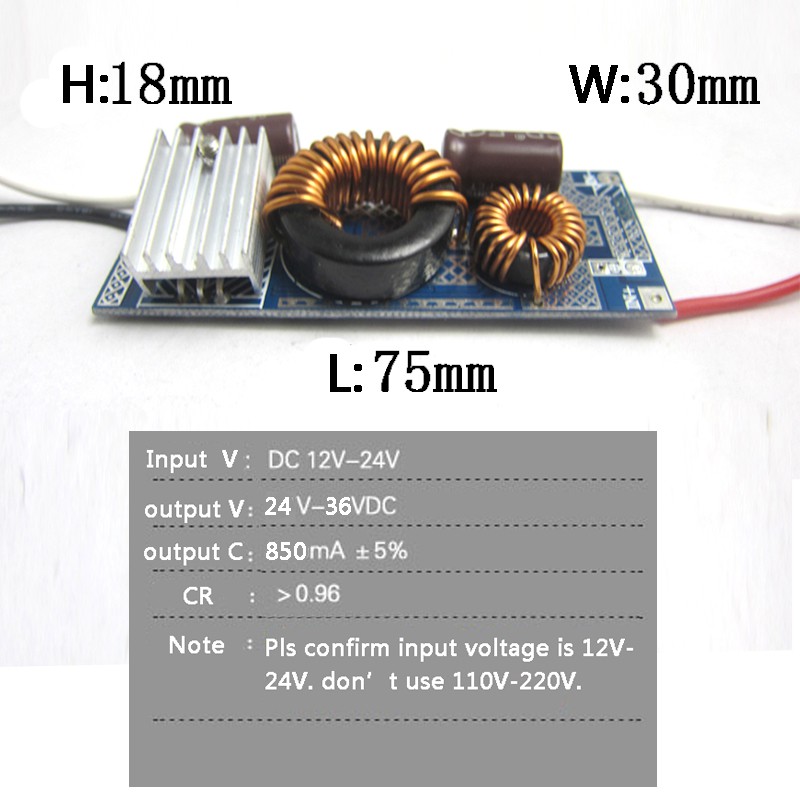 พาวเวอร์ซัพพลายไดรเวอร์ LED DC 12-24V 10W 20W 30W 50W 100W สําหรับไฟ LED | Shopee Thailand