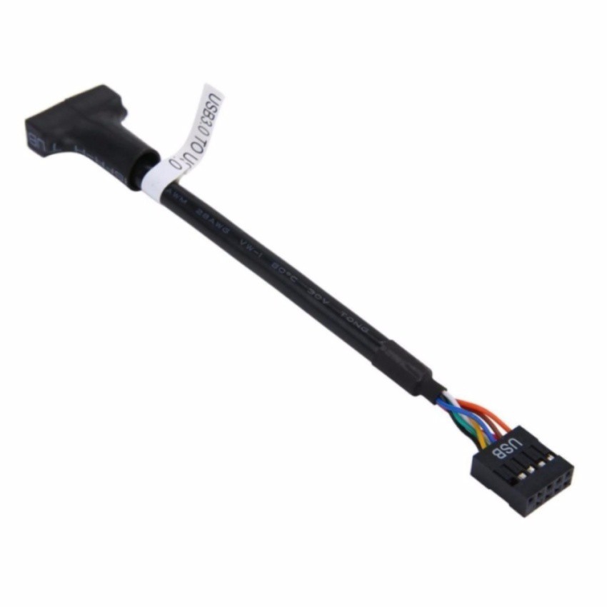 19 Pin USB3.0 Male to 9 Pin USB2.0 Female Motherboard Cable Adapter ...