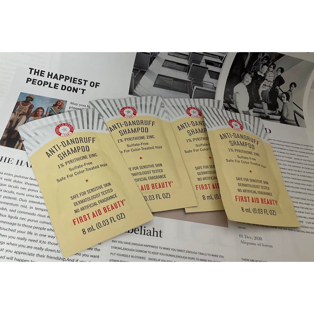 First aid ANTI-DANDRUFF SHAMPOO WITH 1% PYRITHIONE ZINC เทสเตอร์ ...