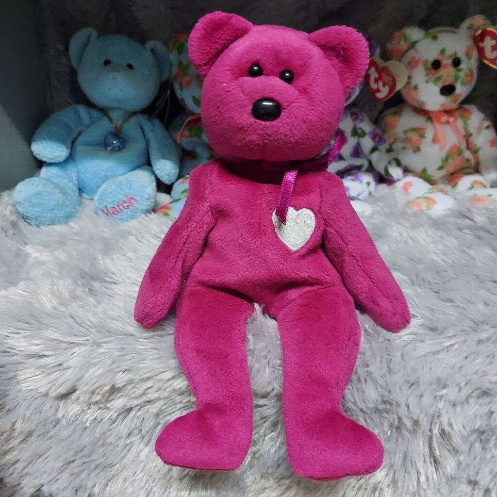 GB 09 - ตุ๊กตาหมี ty ขนาด 8 นิ้ว - Heart Love Kiss (ของเล่น ของสะสม ...