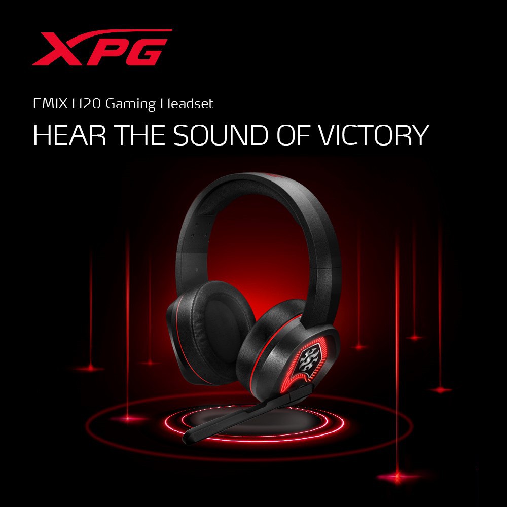 HEADSET (หูฟัง) XPG EMIX H20 GAMING XPG-75260008 RGB (BLACK) (# ...