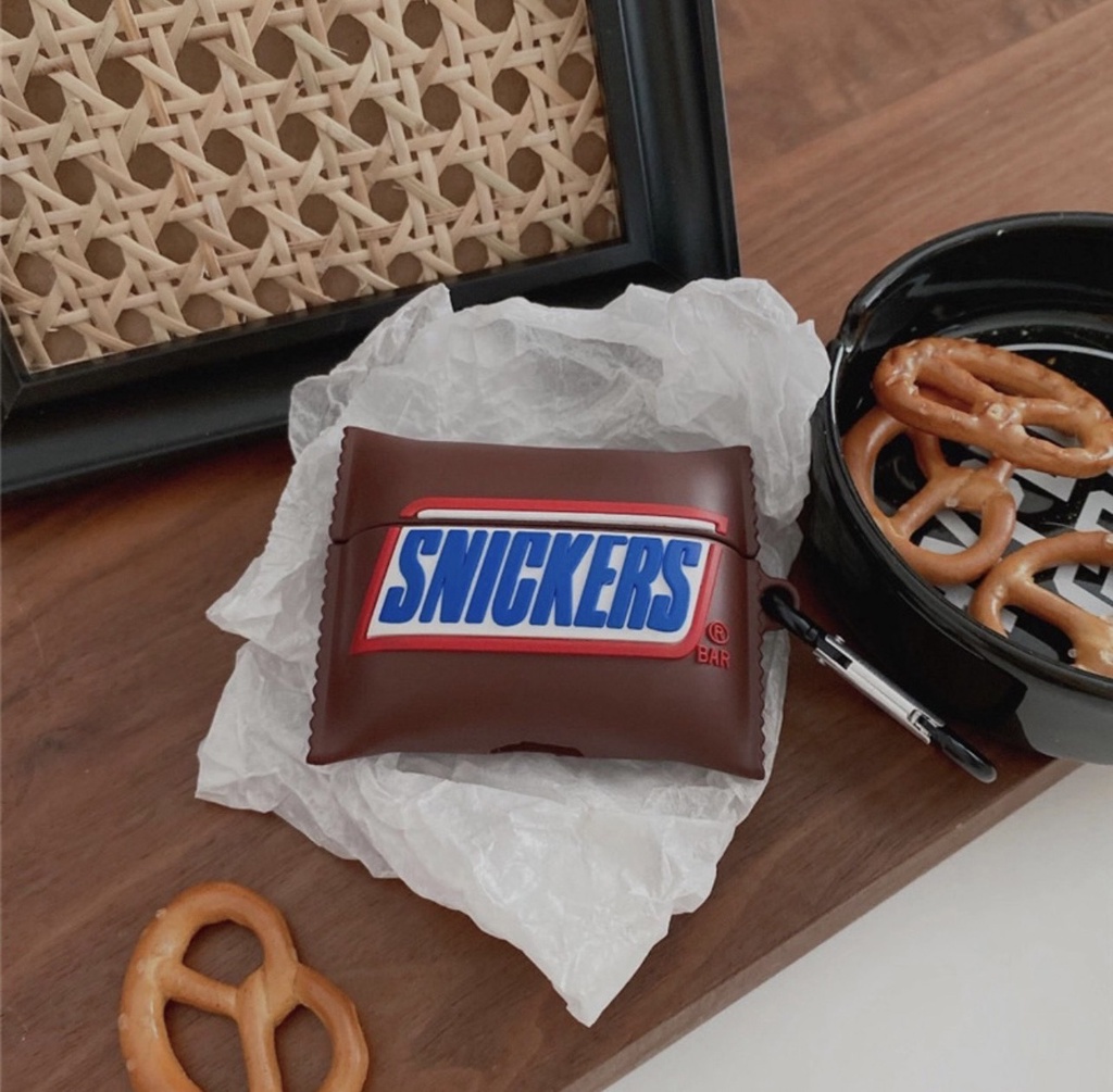 Snickers case แอรพอด รุ่น1/รุ่น2/รุ่น3 เคสสำหรับแอร์พอด2 เคสซิลิโคน ...
