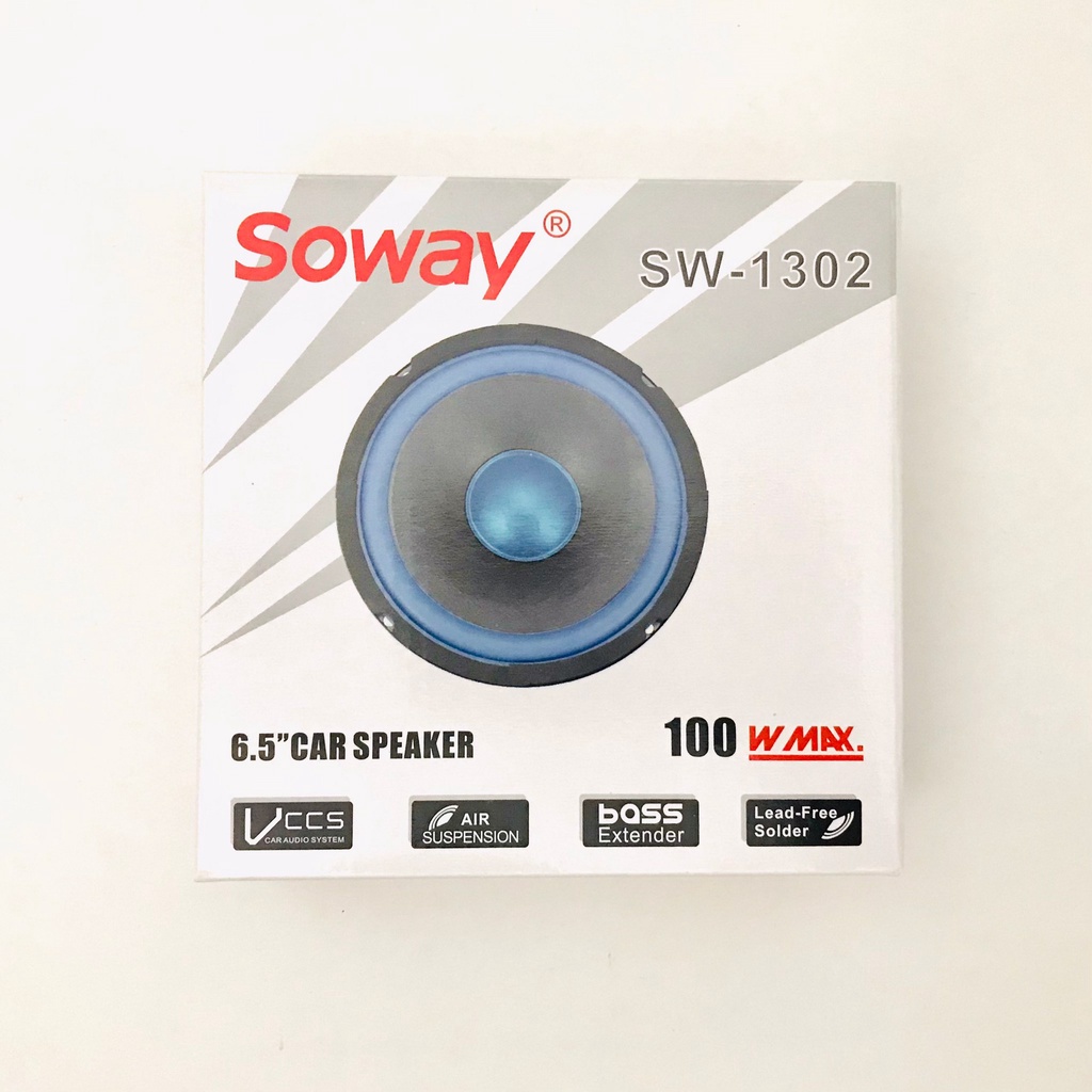 ลำโพง 6” ฟูลเรนจ์ ลำโพง ยี่ห้อ SOWAY รุ่น SW-1302แบบบาง ให้เสียง กลาง ...