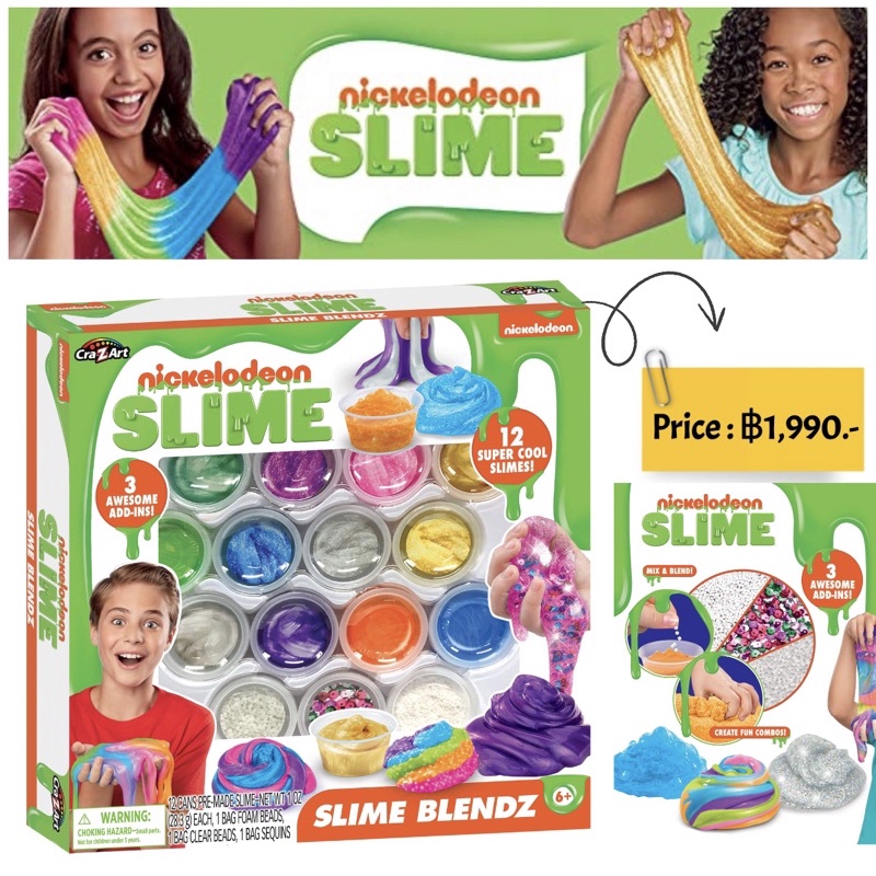 Nickelodeon Slime Blendz Premade Slime Set | Shopee Thailand