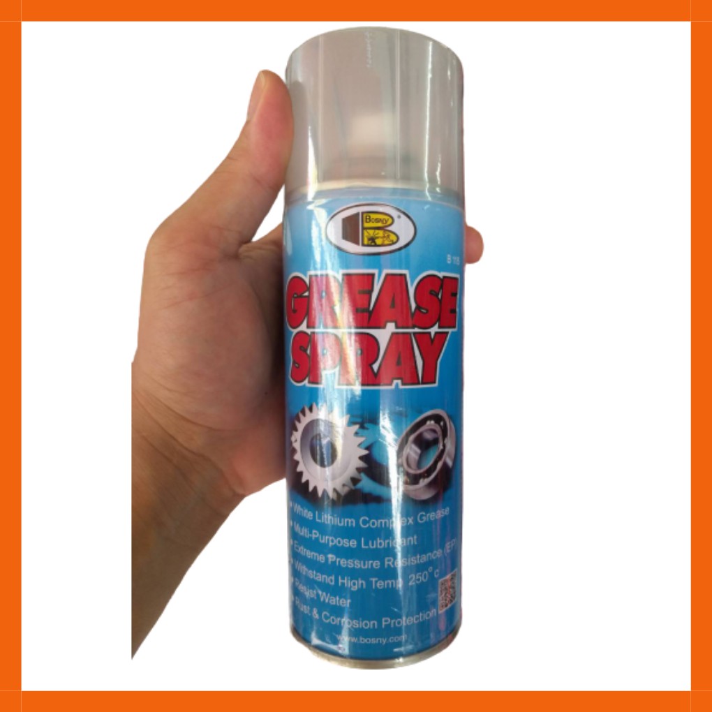 BOSNY Grease Spray บอสนี่ สเปรย์จารบีขาว | Shopee Thailand