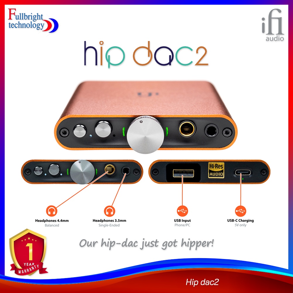 iFi Audio hip-dac2 / hip-dac1 Portable DAC-Amp ขนาดพกพา รับประกันศูนย์ ...