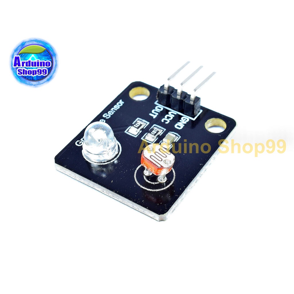เซ็นเซอร์วัดแสง LDR+LED Analog gray sensor line-finding sensor tracing ...