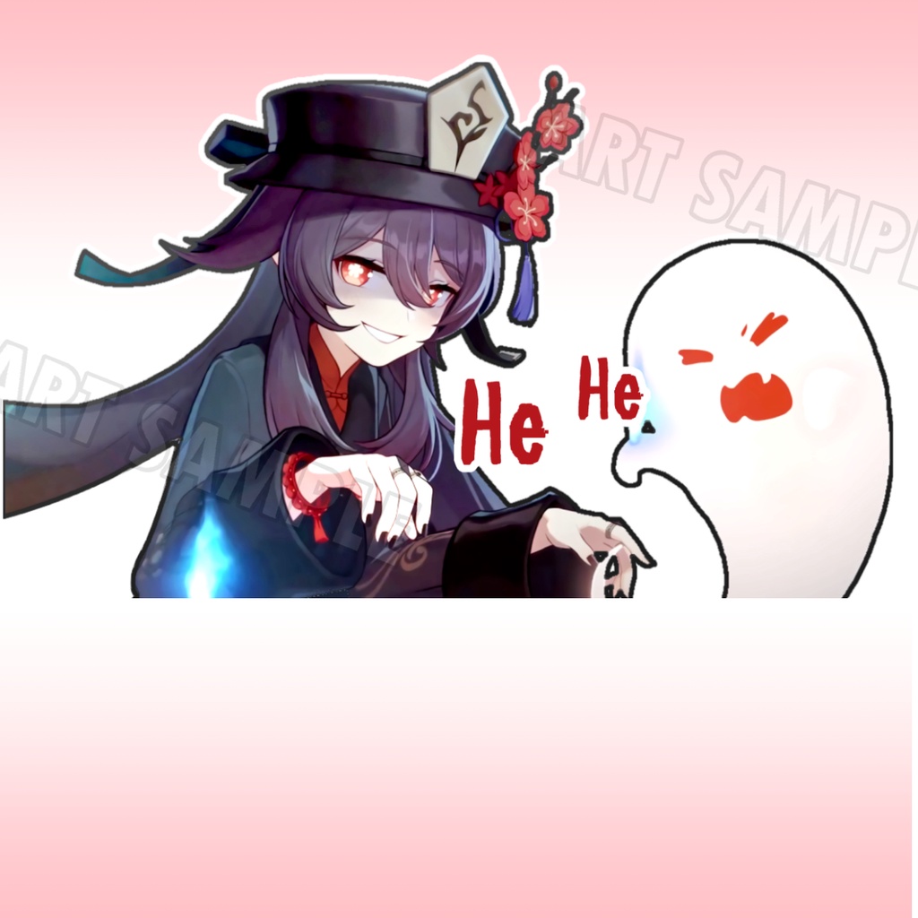 Hu tao Genshin Impact ''He He'' Hutao Genshin Sticker เกนชิน สติ๊กเกอร์ ...