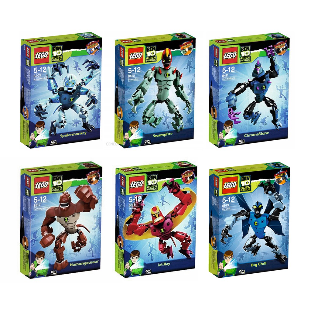 8409 8410 8411 8517 8518 8519 : ชุด LEGO Ben 10 Alien Force (ครบชุด 6 ...