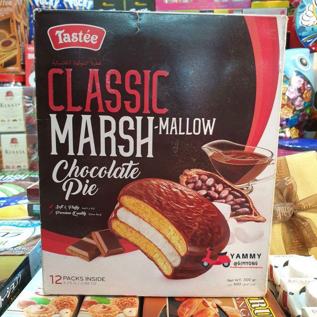 Classic & Matcha Marsh-Mallow Chocolate Pie เค้กช็อกโกแลตและมัจฉะเนื้อ ...