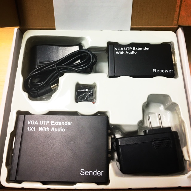 💥VGA UTP Extender 1x1 Splitter with Audio | Shopee Thailand