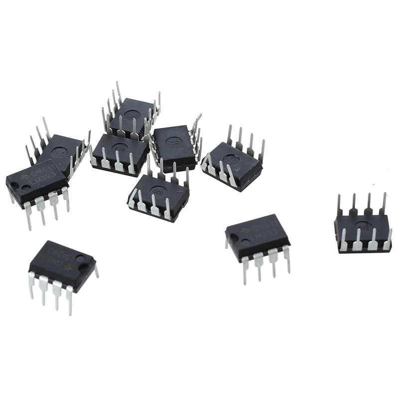 10 PCS LM393N LM393 DIP-8 Low Power Dual Voltage Comparator | Shopee Thailand