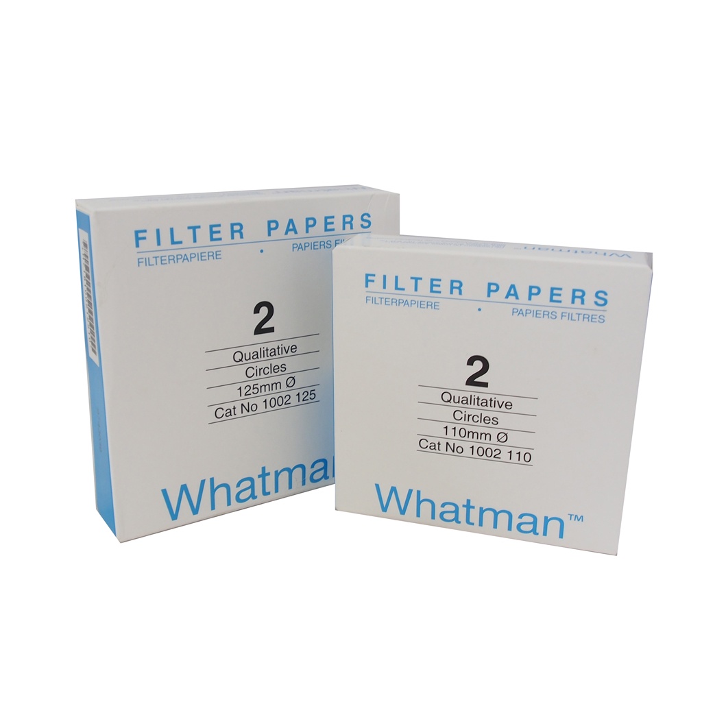 กระดาษกรอง Whatman No. 2 - 100 แผ่น (Filter Paper Whatman No.2 - 100 ...