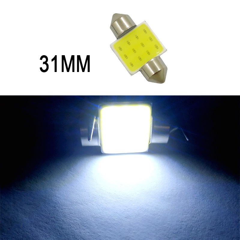 หลอดไฟ C5W C10W LED COB Festoon 31 มม. 36 มม. 39 มม. 41 มม. 12V สีขาว สําหรับป้ายทะเบียนรถยนต์ ...