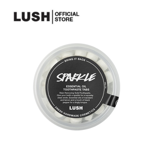 LUSH ยาสีฟันอัดเม็ด SPARKLE ESSENTIAL OIL TOOTHPASTE TABS 50g | Shopee ...