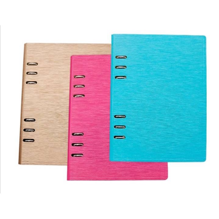 สมุดแพลนเนอร์ปกหนัง PU- A5 - 6 ห่วง พร้อมกระดาษแบบมีเส้น 90 แผ่น Planner / Binder A5 | Shopee ...