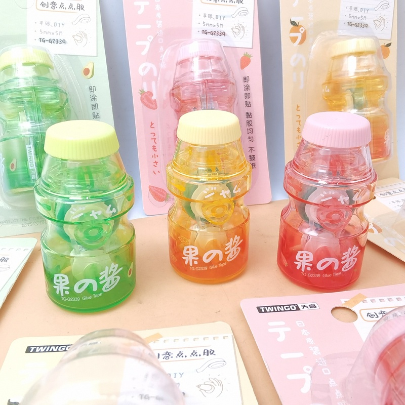 Letit เทปกาวสองหน้า ลายจุดน่ารัก ขนาด 5 ม.*5 มม. สําหรับเครื่องเขียน สํานักงาน โรงเรียน DIY ...