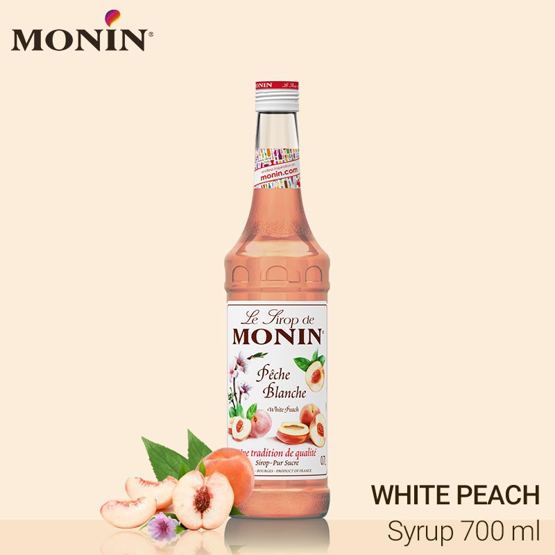 MONIN White Peach Syrup 700ml น้ำเชื่อมกลิ่นพีชขาว 700 มิลลิลิตร ...