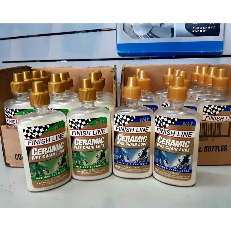 น้ำมันหยอดโซ่ FINISH LINE CERAMIC แบบ WET/WAX ขนาด 4oz. | Shopee Thailand