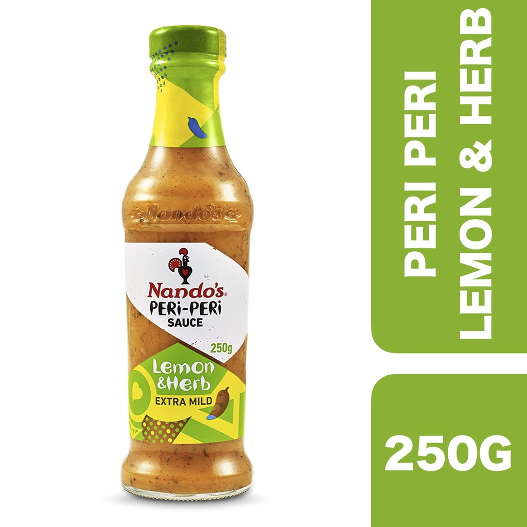 Nandos Peri-Peri Sauce Lemon & Herb Extra Mild 250g ++ นันดอส ซอสเปริ-เ ...