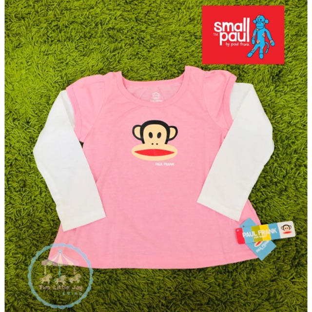 แท้ 100% จากอเมริกา!! Small Paul by Paul Frank Double Sleeve Top Shirt ...