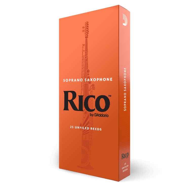 ลิ้นกล่องส้ม Rico Soprano Saxophone Reeds Orange Case โซปราโนแซ็ก (อัน ...