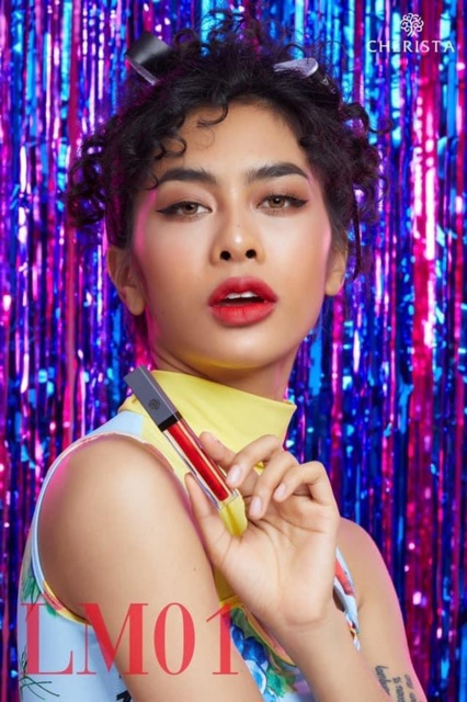 ลิปสติกเนื้อแมท Cherista LM 01 My Lady’s kiss : สีแดงสด | Shopee Thailand