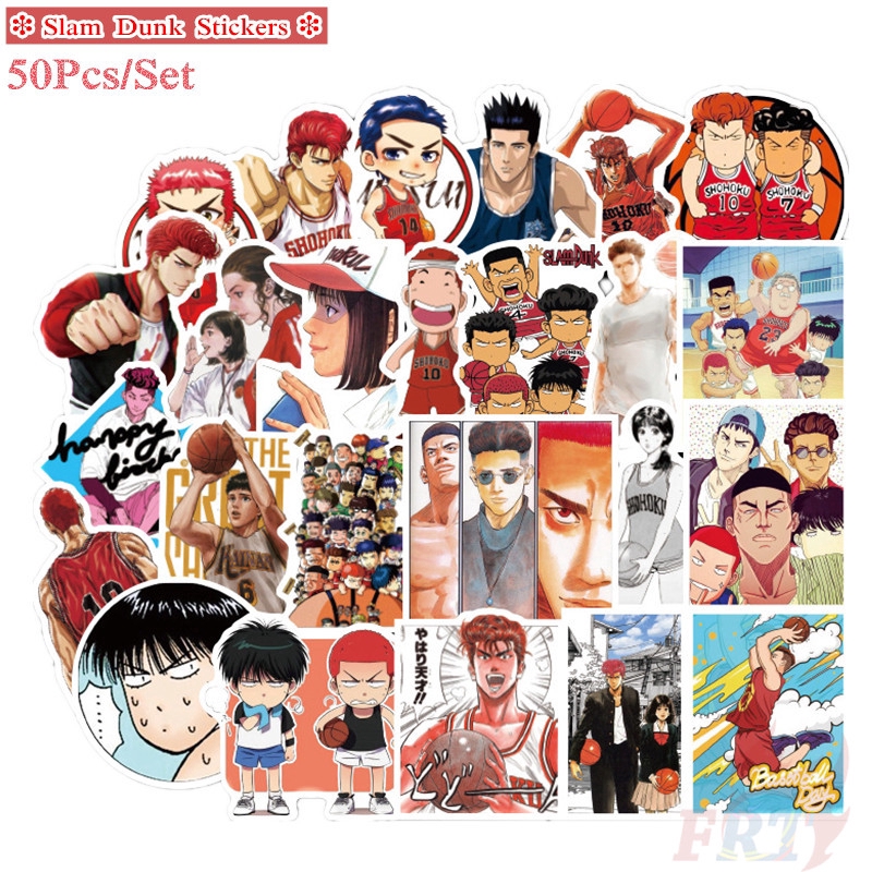 Slam Dunk - Series 01 Anime Sakuragi Hanamichi Kaede Rukawa สติ๊กเกอร์ ...