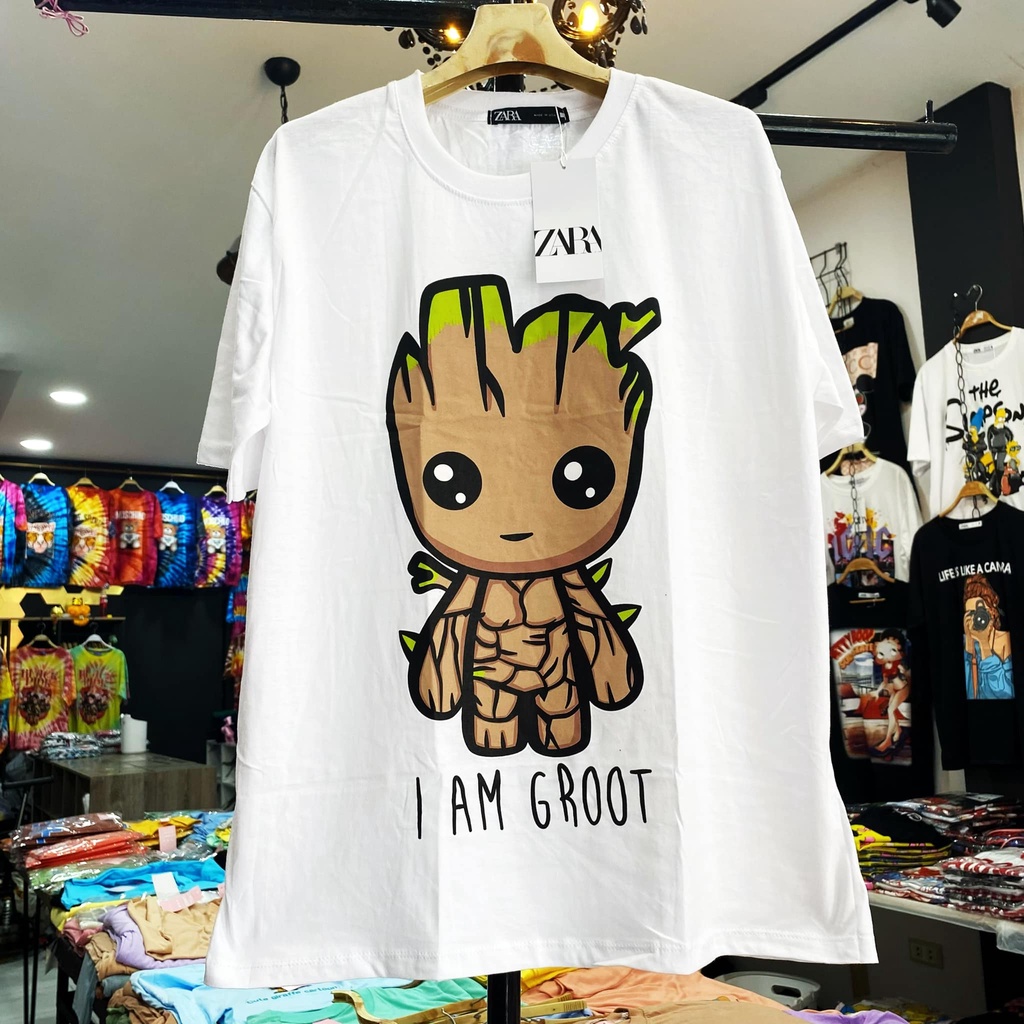 เสื้อยืดโอเวอร์ไซด์ i am grood | Shopee Thailand