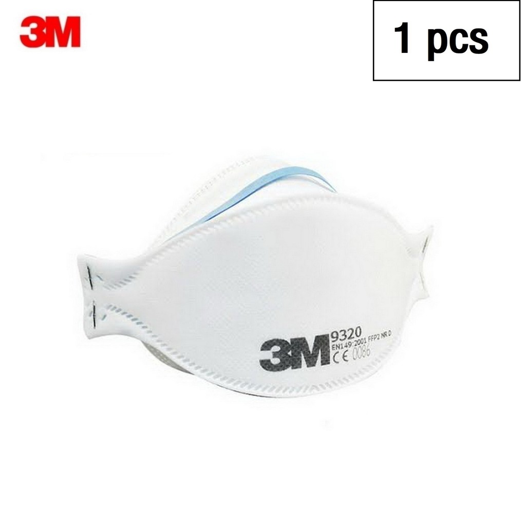 3M (1ชิ้น) หน้ากากป้องกันฝุ่นแบบพับได้ รุ่น 9320A+ Aura 9320 FFP2 Mask ...