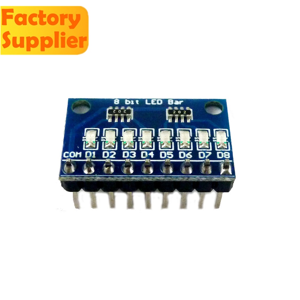 ชุดโมดูลสายไฟ LED 3-24V 8 บิต สีฟ้า แดง สําหรับ Arduino NANO MCU ...