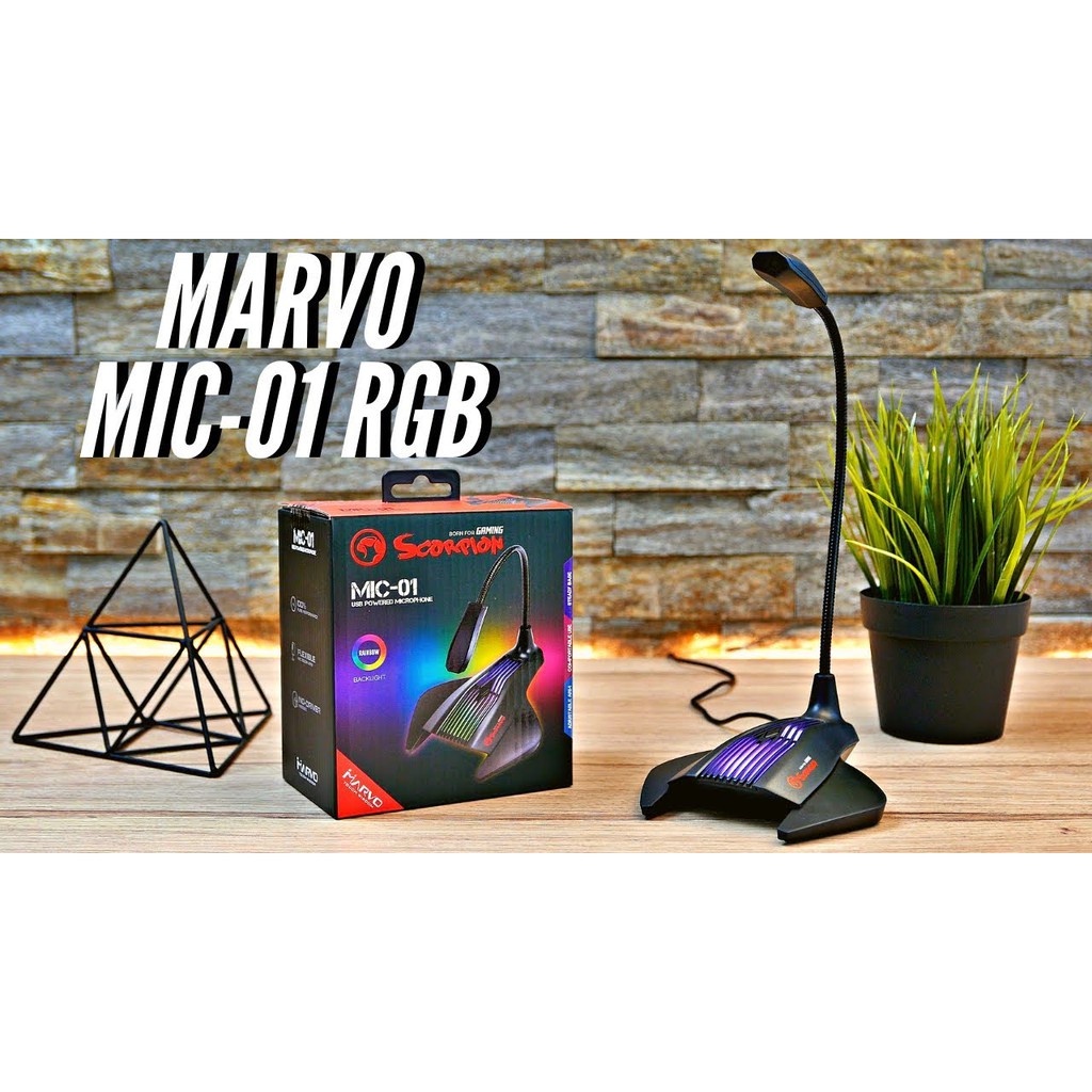 MicroPhone 'MARVO' Scorpion MIC-01 (Black) | Shopee Thailand
