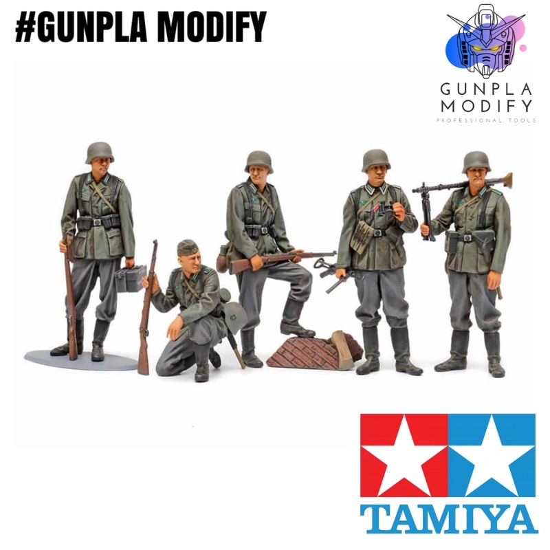 TAMIYA 35371 1/35 โมเดลประกอบ โมเดลทหาร German Infantry Set (Mid WWII ...