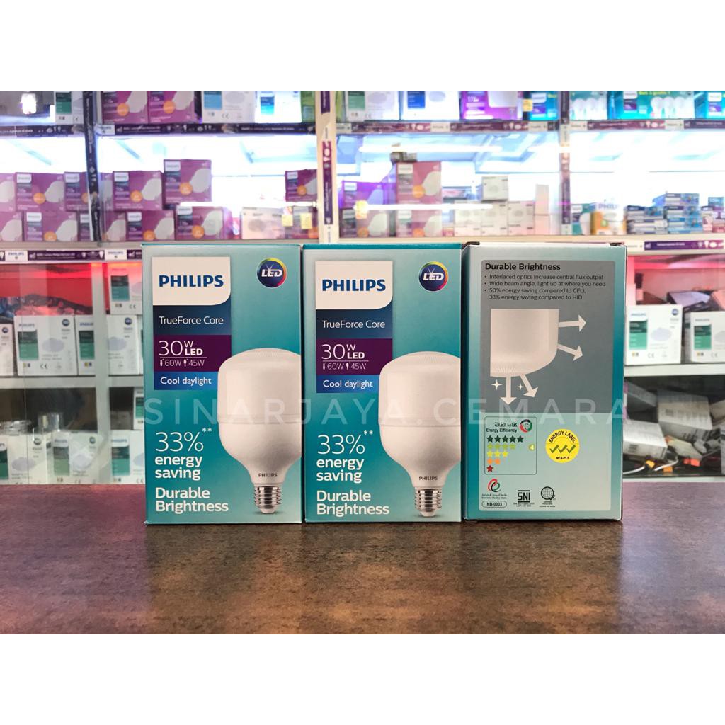 Philips หลอดไฟ LED 30w โคมไฟหลอดจัมโบ้ 30w โคมไฟ Capsul True Force Core ...