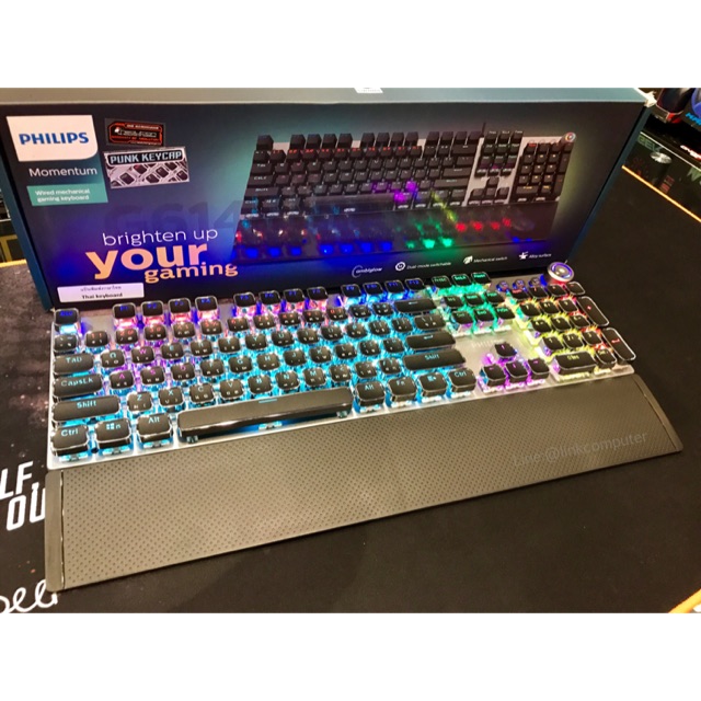 PHILIPS SPK8614 PUNK MECHANICAL KEYBOARD ปุ่ม Punk Keycab คีย์บอร์ดเกม ...