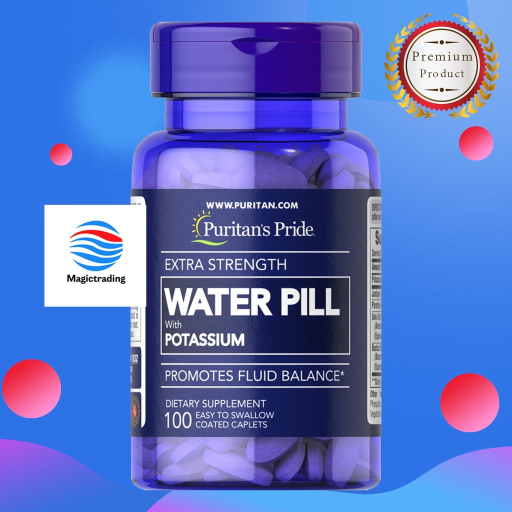 Puritan's Pride Extra Strength Water Pill / 100 Caplets | Shopee Thailand