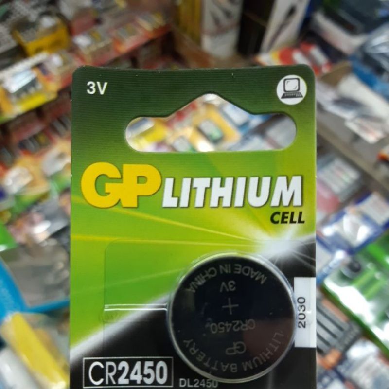 ถ่าน Gp CR2450 3V จำนวน 1ก้อน ของใหม่ของแท้บริษัท มีฉลากภาษาไทย ...