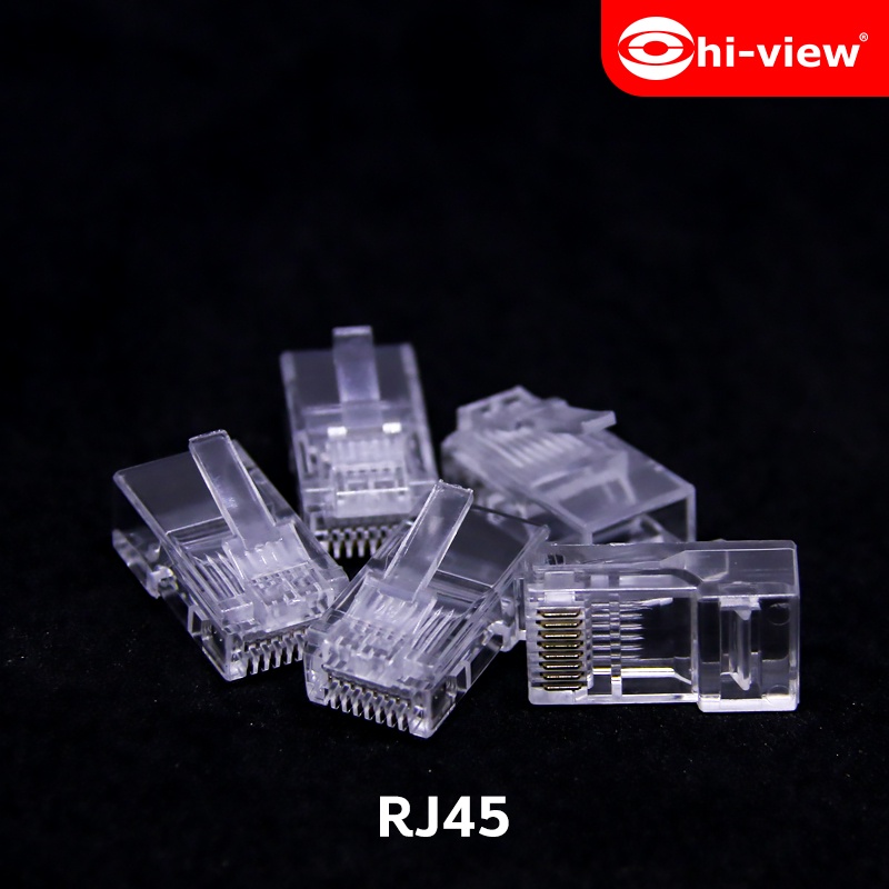 Hi-view Jack รุ่น HV-RJ45 สำหรับสาย Cat5E (100ตัว / ถุง) | Shopee Thailand